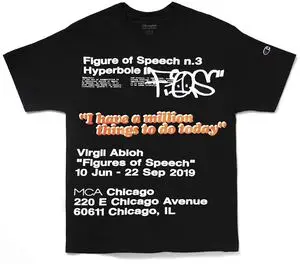 VIRGIL ABLOH X Mca Fos Million Things Tee Shirt - Black
