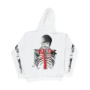 VLONE X Never Broke Again Bones Hoodie - White