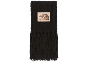 Gucci X The North Face Wool Scarf - Black