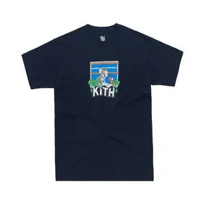 Kith X Tom & Jerry Hang Out Tee Shirt Navy Blue
