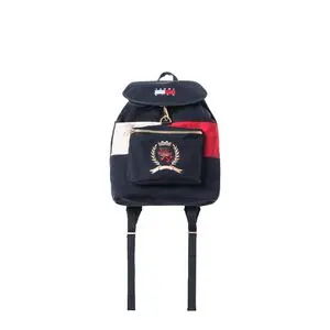 Kith X Tommy Hilfiger Canvas Rucksack - Navy Blue