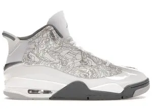 JORDAN Dub Zero Sneakers - White/metallic Silver/neutral Grey