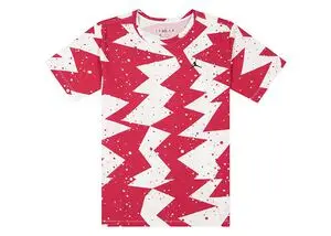Nike Jordan Printed Poolside Tee Shirt Gym Red