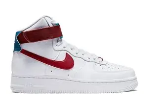 Nike Air Force 1 High Sneakers - White/team Red/green Abyss
