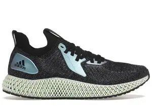 Adidas Alphaedge 4d Sneakers - Core Black/glow Blue/collegiate Purple