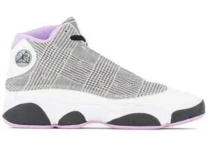 JORDAN 13 Retro Houndstooth High-top Sneakers - Black/lilac/white