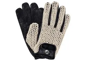 Aimé Leon Dore X Porsche 356 Crochet Driving Gloves - Navy Blue/white