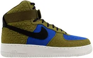 Nike Air Force 1 Hi Premium Suede - Olive Flak/black/midnight Turquoise
