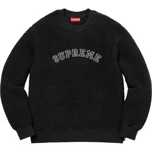 Supreme Polartec Deep Pile Crewneck Sweatshirt