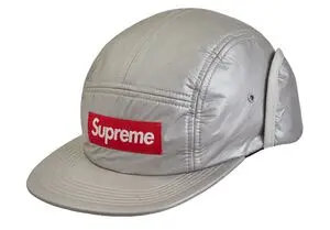 Supreme Primaloft Earflap Camp Cap Silver