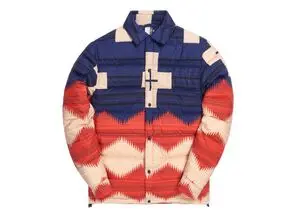 Kith For Pendleton Wyeth Trail Puffer Shirt Jacket - Navy Blue