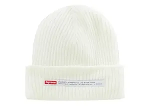 Supreme Property Label Beanie - White