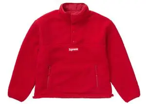 Supreme Polartec Shearling Reversible Pullover - Red