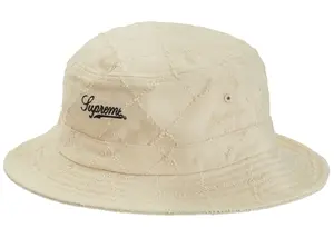 Supreme Punched Denim Crusher Hat - Tan