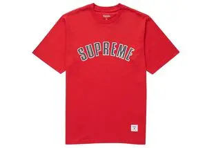Supreme Printed Arc Short Sleeve Top - Red