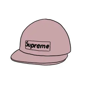 Supreme Raffia Camp Cap Purple
