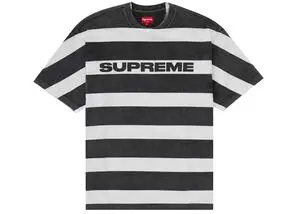Supreme Printed Stripe Short Sleeve Top