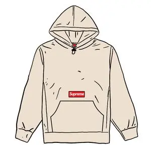 Supreme Polartec Hooded Sweatshirt - Natural