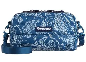 Supreme Puffer Side Bag - Blue Paisley