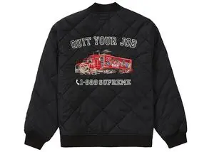 Supreme Quit Your Job Quilted Work Jacket