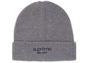 Supreme Rainbow Speckle Beanie - Grey