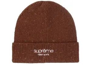 Supreme Rainbow Speckle Beanie - Brown