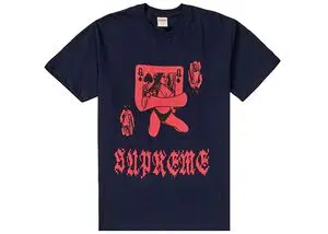 Supreme Queen Tee Shirt - Navy Blue