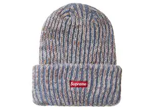 Supreme Rainbow Knit Beanie - Light Blue