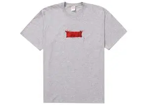 Supreme Ralph Steadman Box Logo Tee Shirt Heather Grey