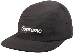 Supreme Raised Logo Patch Camp Cap - Black