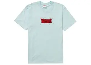Supreme Ralph Steadman Box Logo Tee Shirt - Pale Blue