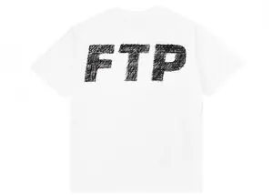 FTP Scribble Logo Tee Shirt - White