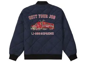 Supreme Quit Your Job Quilted Work Jacket