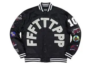 FTP League Varsity Jacket - Black