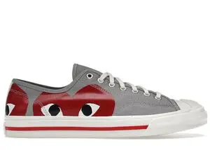 CONVERSE Jack Purcell Comme Des Garcons Play Sneakers - Drizzle/egretone-colorred