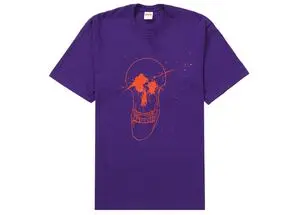 Supreme Ralph Steadman Skull Tee Shirt - Purple