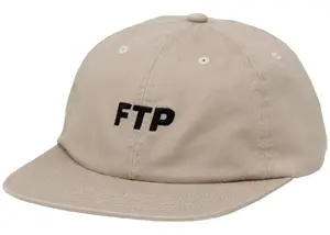 FTP Overdyed Logo 6-panel Cap - Khaki