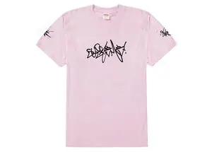 Supreme Rammellzee Tag Tee Shirt - Light Pink