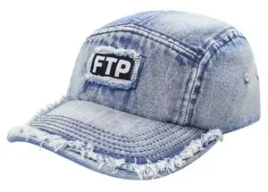 FTP Logo Denim Cap - Light Indigo