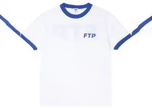 FTP Logo Ringer Tee Shirt - Royal