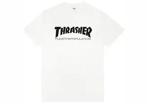 FTP Thrasher Logo Tee Shirt - White