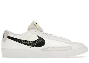 Nike Blazer Low Print Sneakers - White/black/volt
