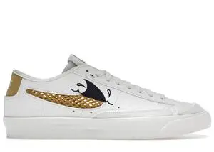 Nike Blazer Low Sun Club Sneakers - Sail/black/gold