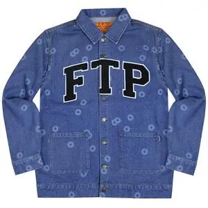 FTP Bullet Hole Denim Trucker Jacket - Washed Indigo