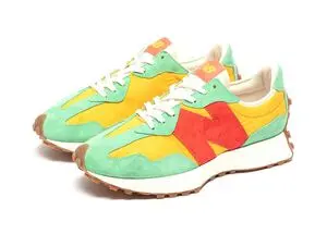 NEW BALANCE 327 Sneakers - Red/yellow/mint Green