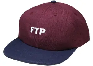 FTP 6-panel Cap With Logo - Maroon