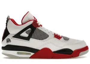 JORDAN 4 Retro Fire Red Mars - White/varsity Redone-colorblack