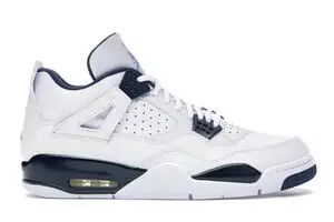 JORDAN 4 Retro Columbia Sneakers - White/legend Blue/midnight Navy