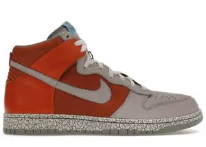 Nike Dunk High Sneakers - Dark Orange/cool Greyone-coloraqua Fuel Blue