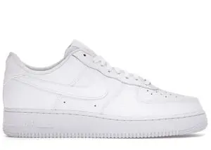 Nike Air Force 1 Low Triple Tumbled Leather - White/white/white